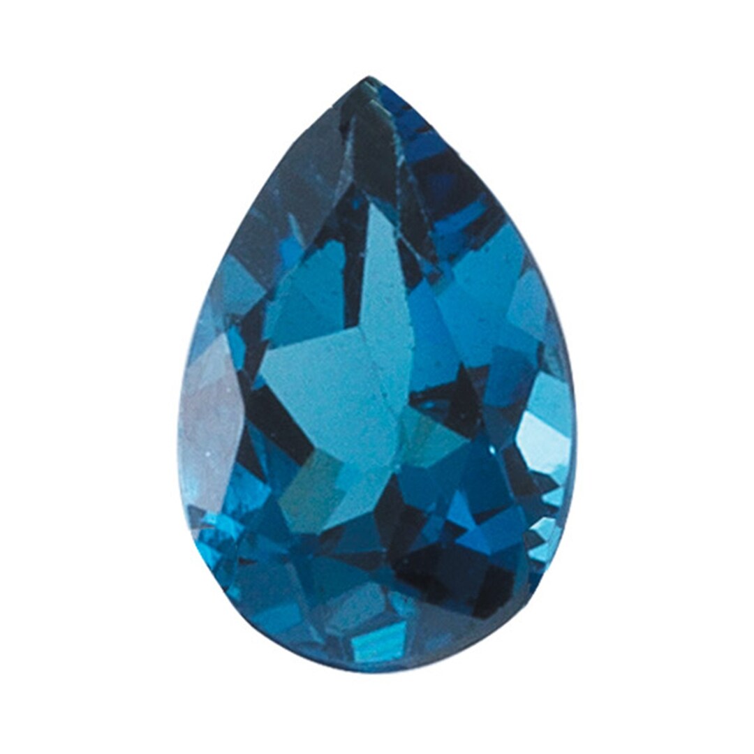Natural Pear Shape London Blue Topaz AAA Quality Loose Gemstone ...