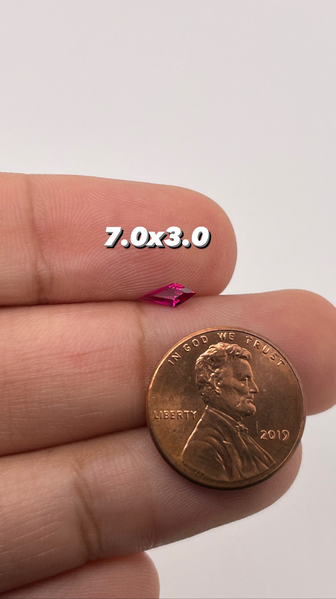 Lab Created Ruby Kite Shape Step Cut AAA Quality Available in | Etsy