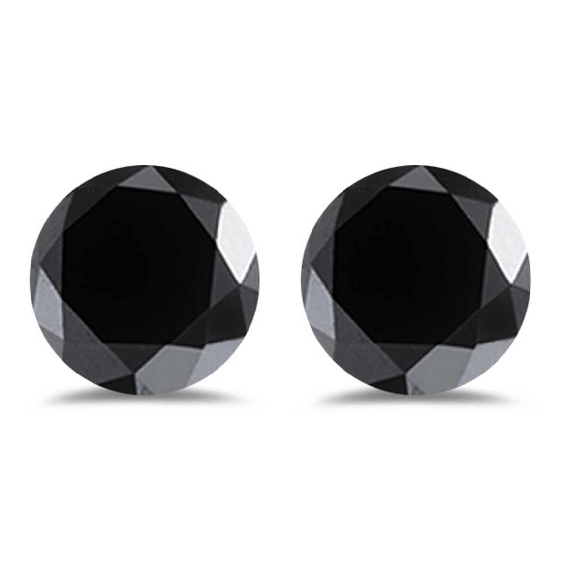 Loose Black Diamond Round Shape AAA Quality Available in - Etsy