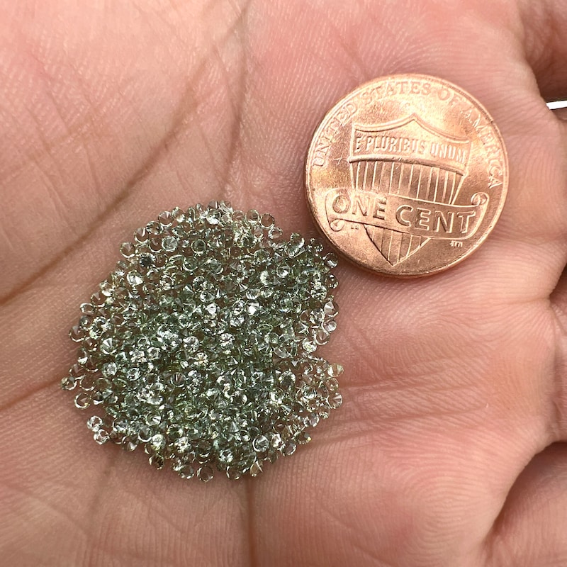 Green Sapphire 1.5mm - Etsy