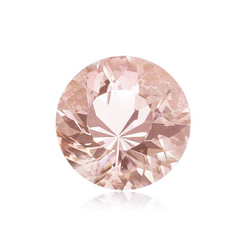 8mm Round Morganite Engagement Ring Rose Gold Morganite Ring | Etsy