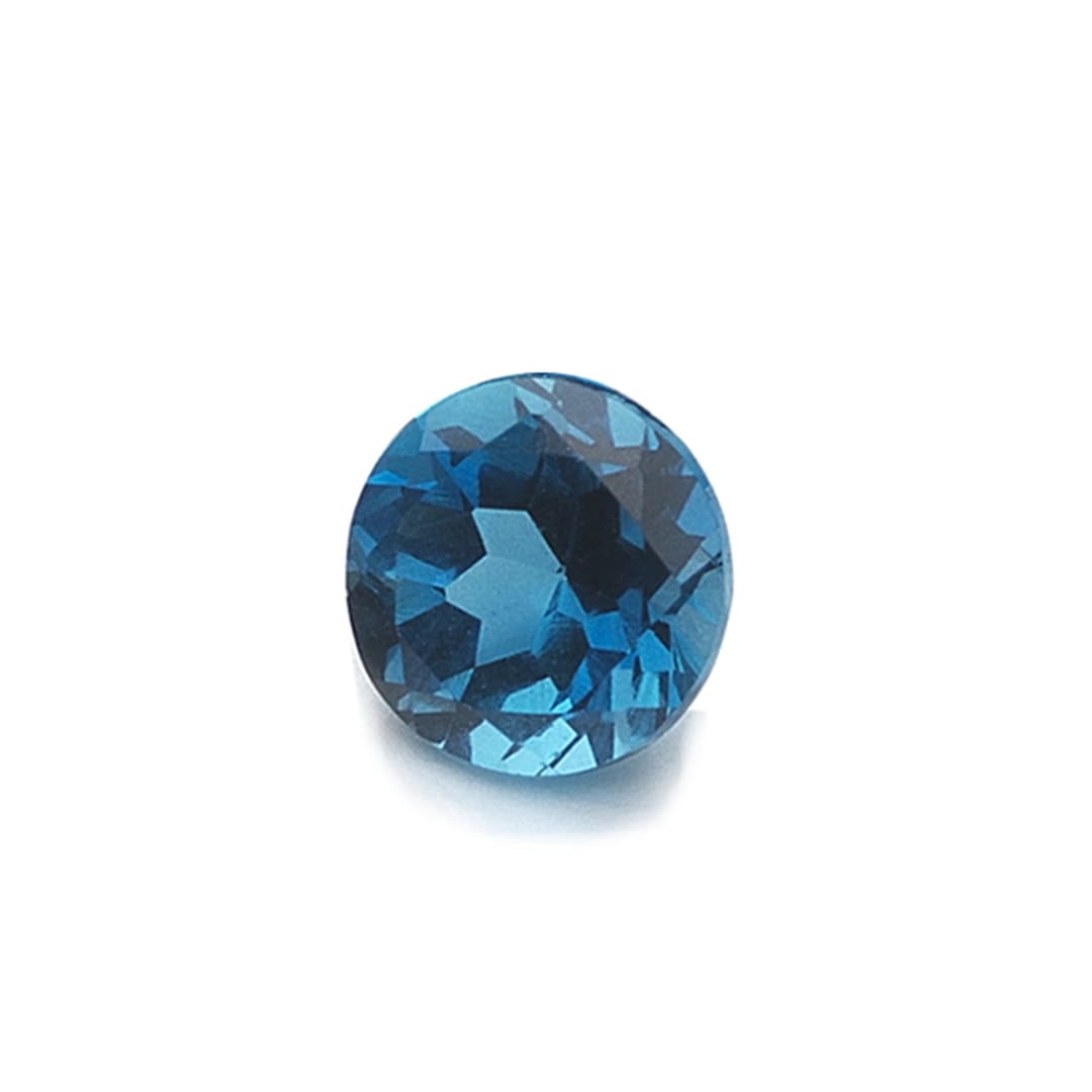 Natural Round Shape London Blue Topaz AAA Quality Loose Gemstone ...