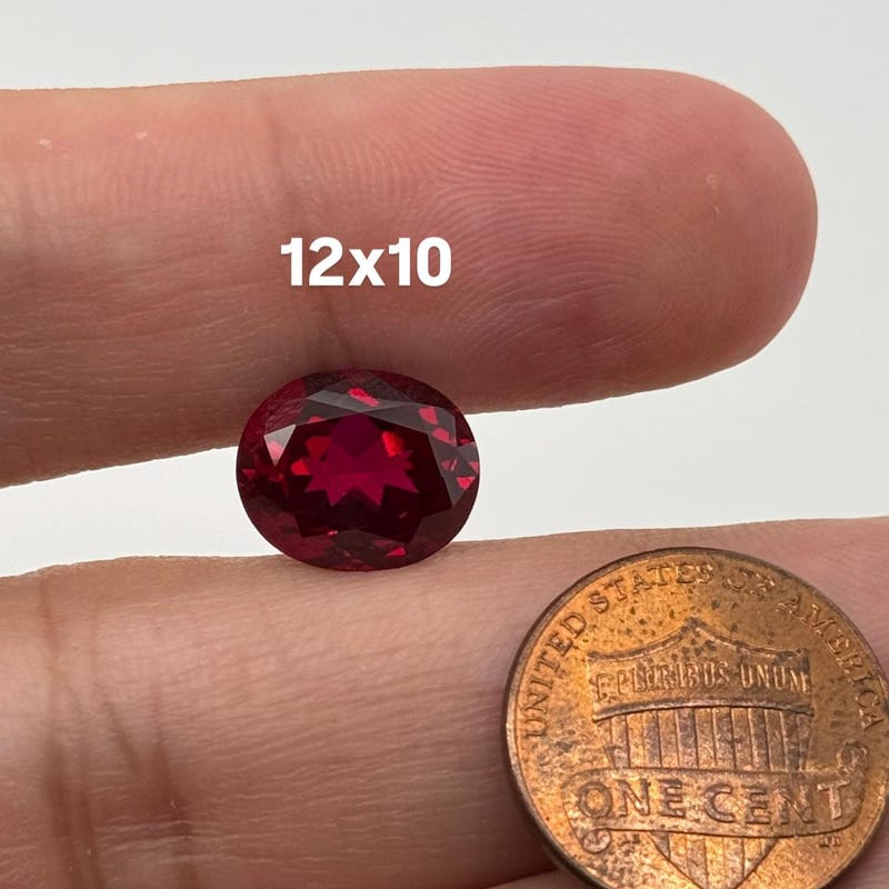 3 Inch Red Oval Cabochon - Etsy