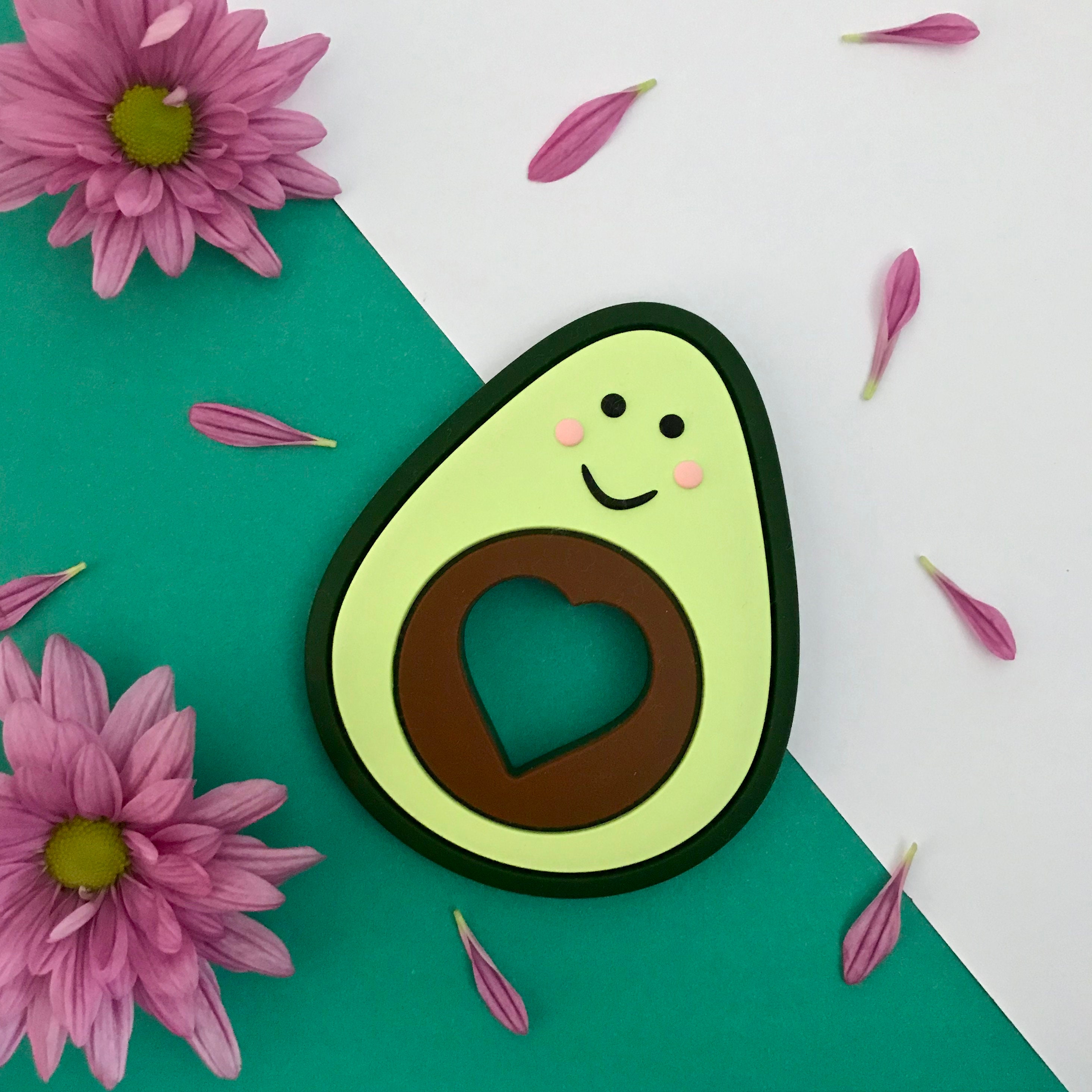 Avocado Teething Toy Silicone Teether Arthur the Avocado New Mum Baby ...
