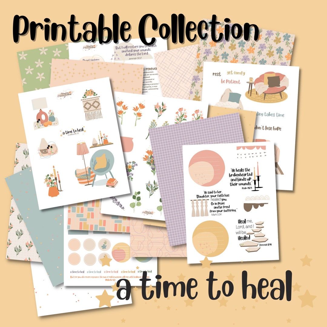 A Time to Heal Printable Collection - Etsy