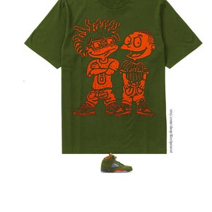 Dreads & Fades Shirt for Air Jordan 5 Olive - Etsy