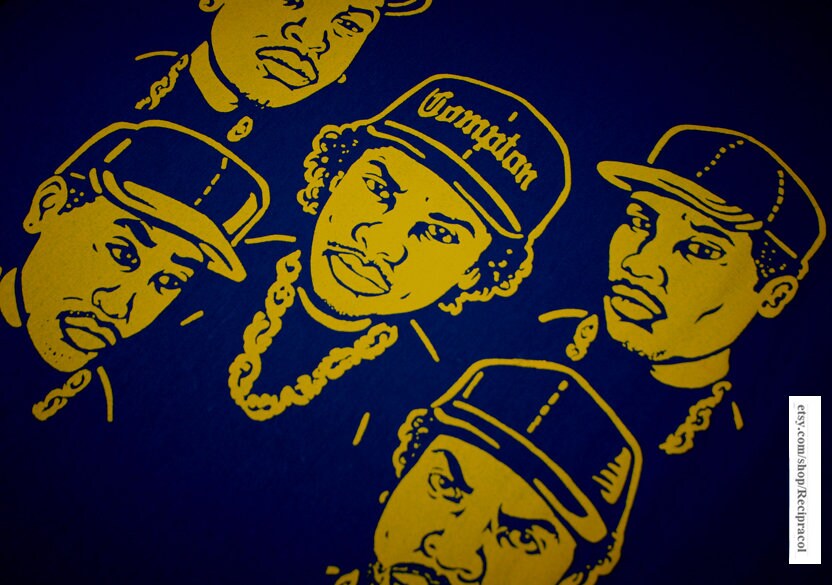 Navy Blue Yellow Compton Gz Shirt to Match Air Michigan Dunk - Etsy