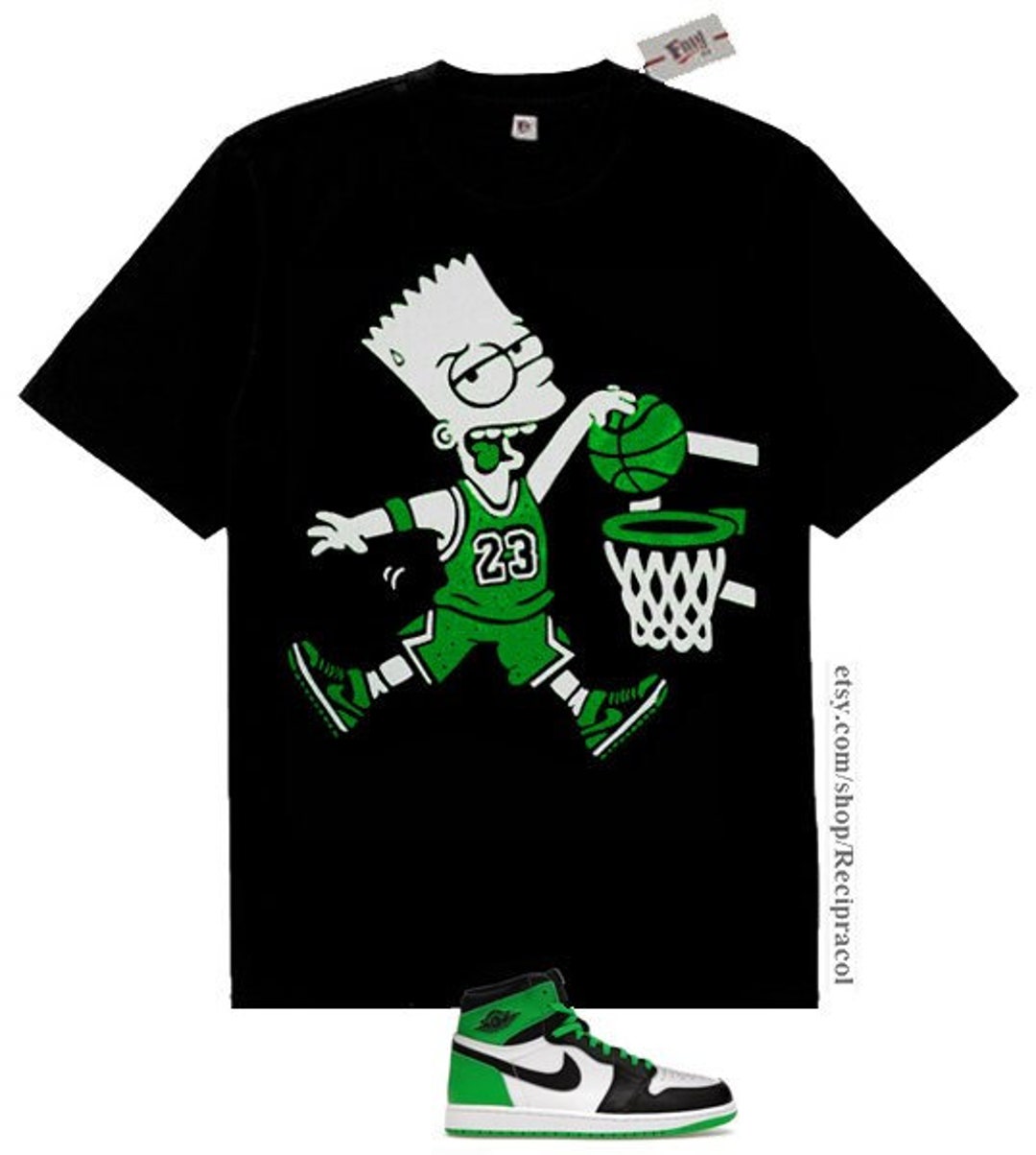 85 Dunk Shirt Match Air Jordan 1 Lucky Green - Etsy