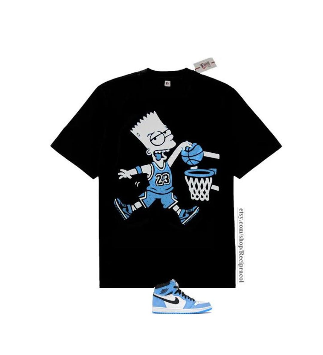Sky Blue 85 Dunk Shirt Match Jordan 11 Legend Blue - Etsy