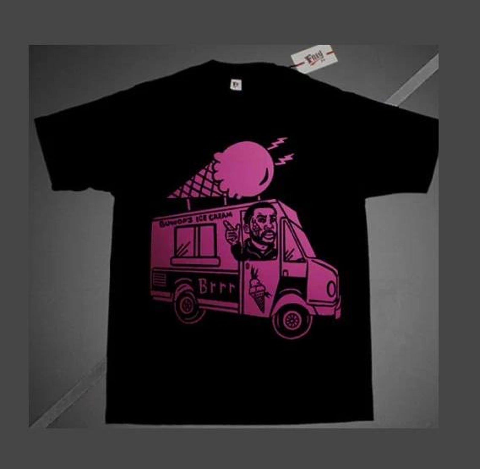 Black Pink Burrr Ice Cream Man Shirt Funny Rap Tee - Etsy