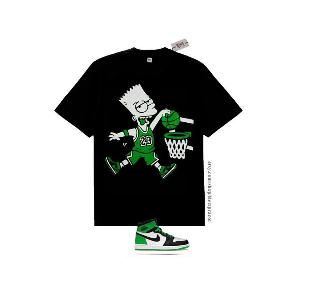 85 Dunk Shirt Match Air Jordan 1 Lucky Green - Etsy