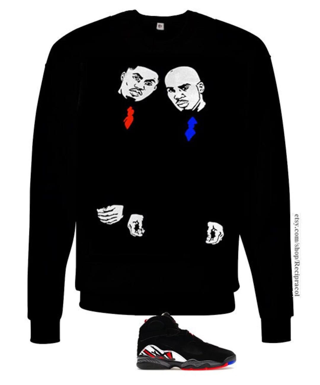 Belly Sweatshirt Match Air Jordan 8 Retro Playoffs - Etsy