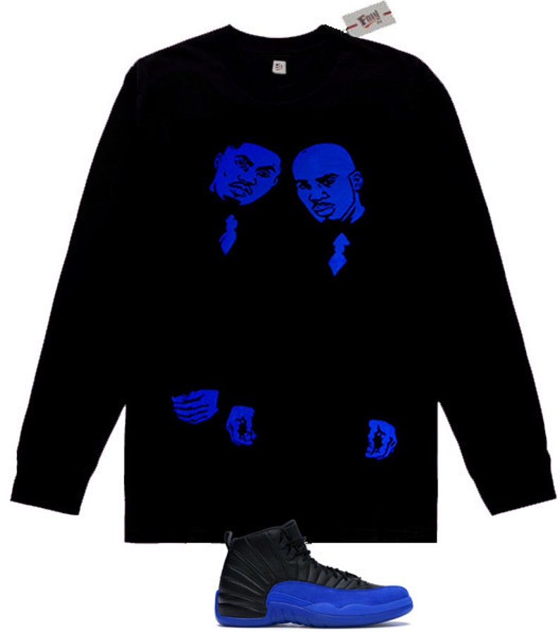 Long Sleeve Belly Shirt for Jordan 12 Retro Black Game Royal - Etsy