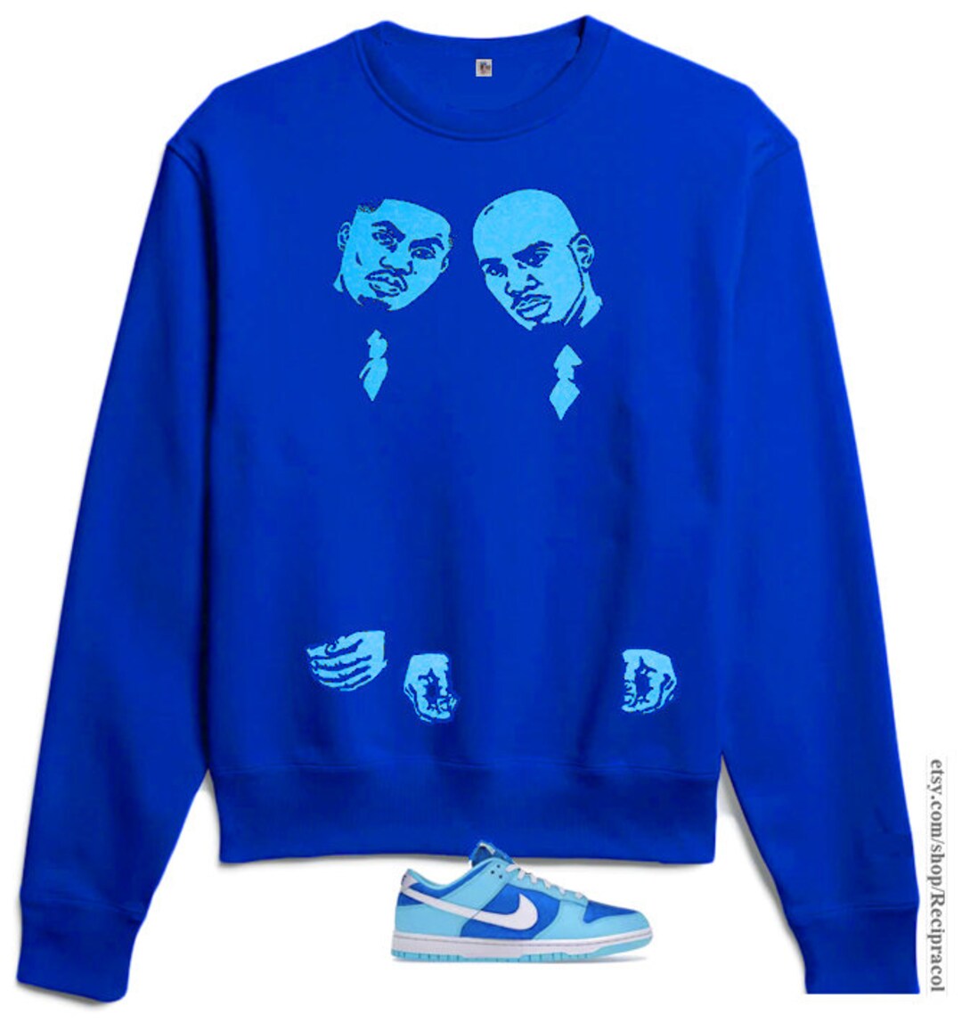 Royal Blue Sky Belly Outfit Sweatshirt to Match Argon Dunk - Etsy