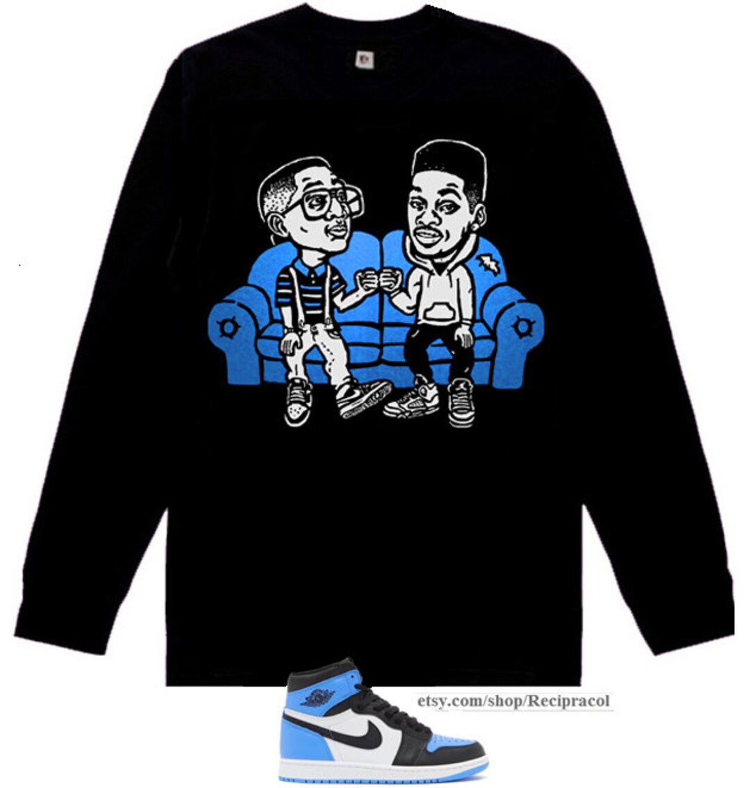 Long Sleeve Carolina Sitcom Duo Shirt Match Jordan 1 Retro University ...