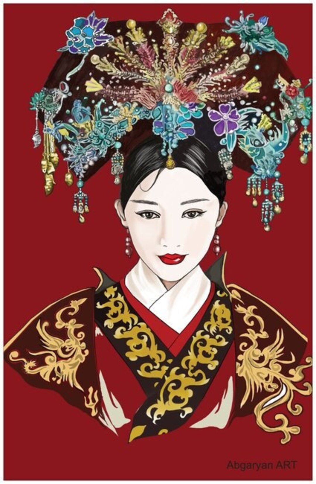 Asian Poster Wall Art Asian Woman - Etsy