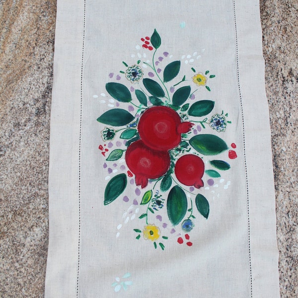Hand Painted Runner - Etsy