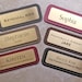 Metal Wearable Magnetic Name Tags for Business or Work Brushed Gold or ...