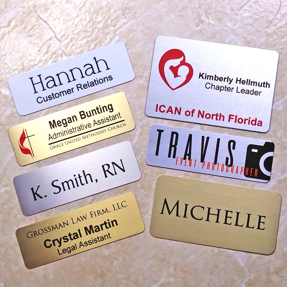 Metal Wearable Magnetic Name Tags for Business or Work - Etsy