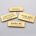 Personalized Solid Brass Wearable Magnetic Name Tags for Your Business ...