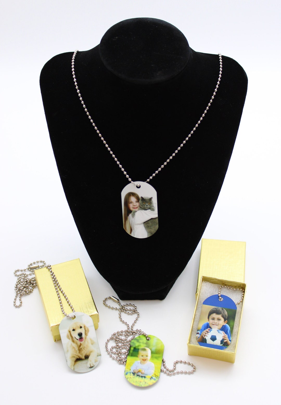 Personalized Photo Dog Tags, Military Size. With Your Photo in Full ...