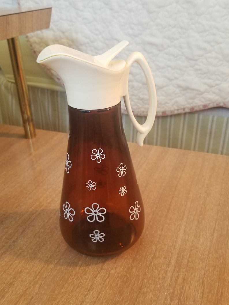 Vintage Thatcher Glass Syrup Pitcher - Etsy