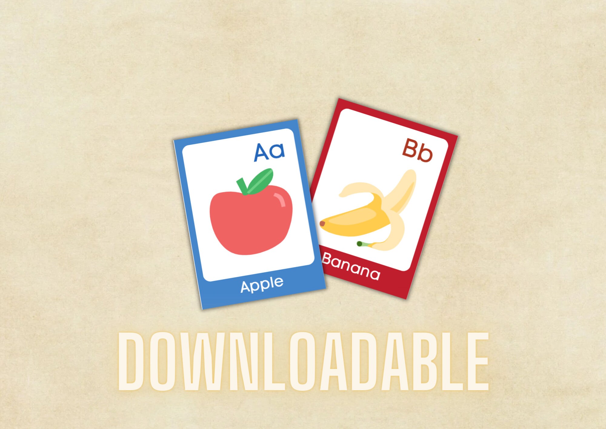 Food Alphabet Flashcards Engaging Educational Game for Children ...