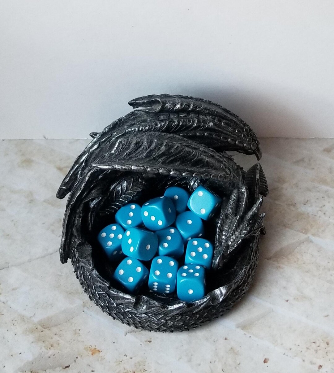 Single Chessex Light Blue and White D6 Die, Extra 16mm D6 Dnd Dice ...