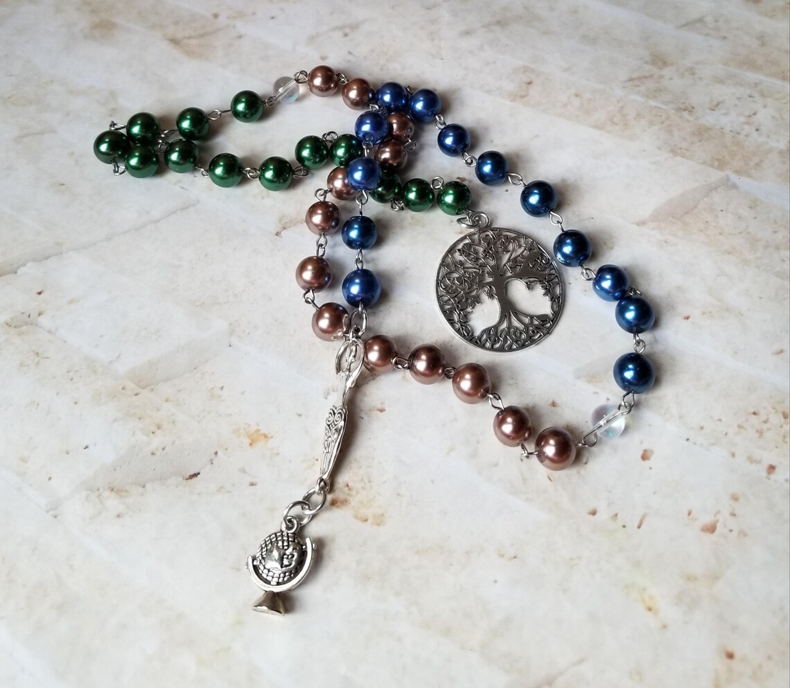 Pachamama Prayer Beads, Goddess Prayer Beads, Hand-wired, Beautiful ...