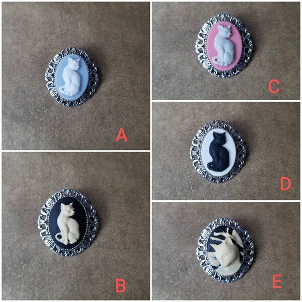 Cat Cameo Necklace - Etsy