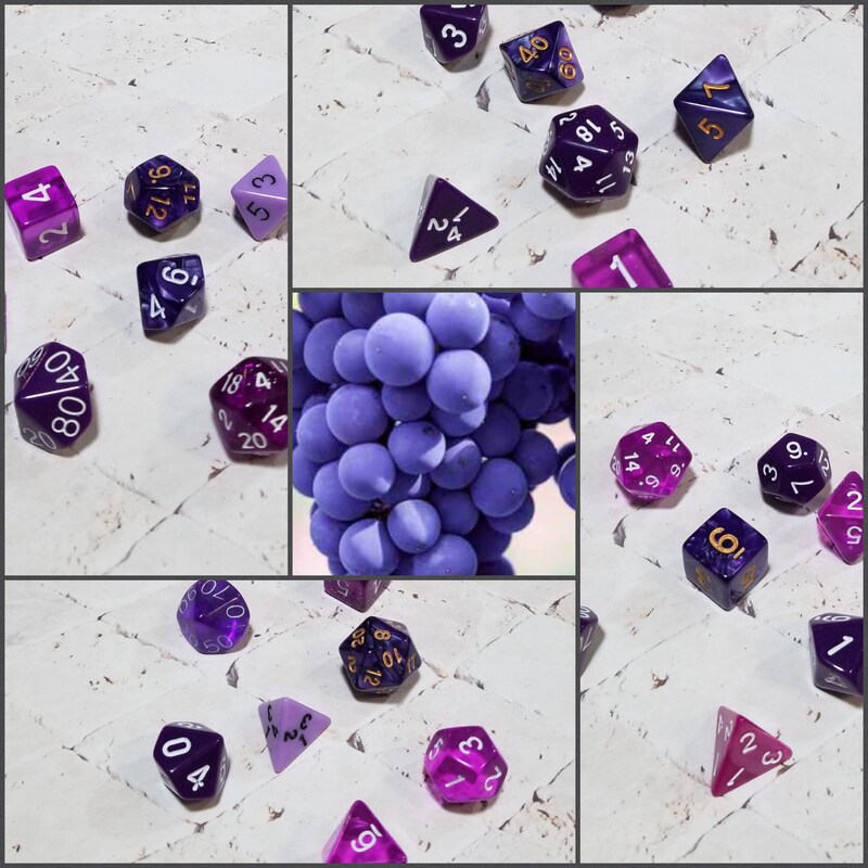 Purple Dice Set - Etsy