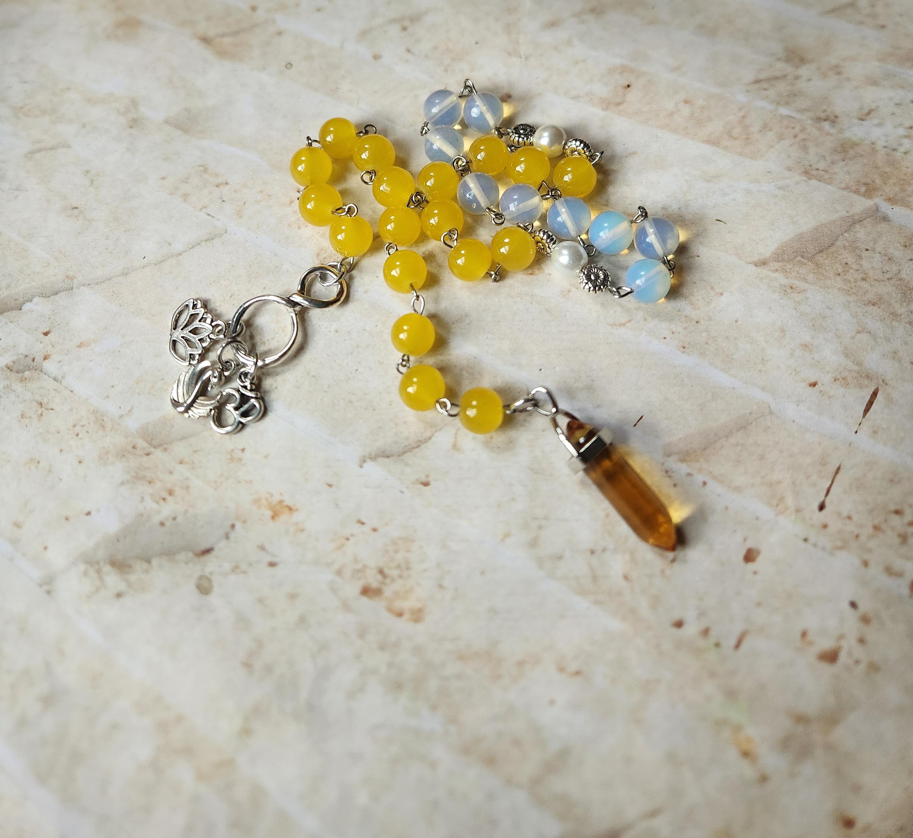 Brahma Prayer Beads, Hindu God Prayer Beads, Hand-wired, Beautiful ...