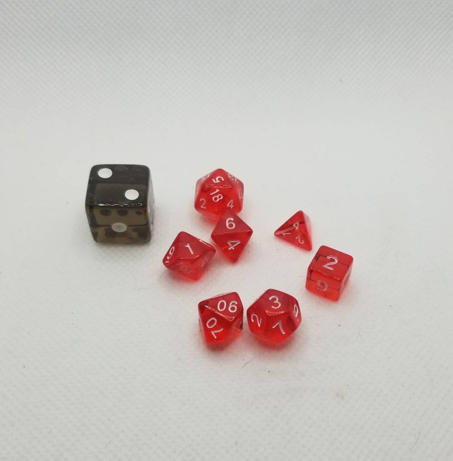Translucent Red 10mm Mini Dnd Dice Polyhedral Gaming Dice - Etsy