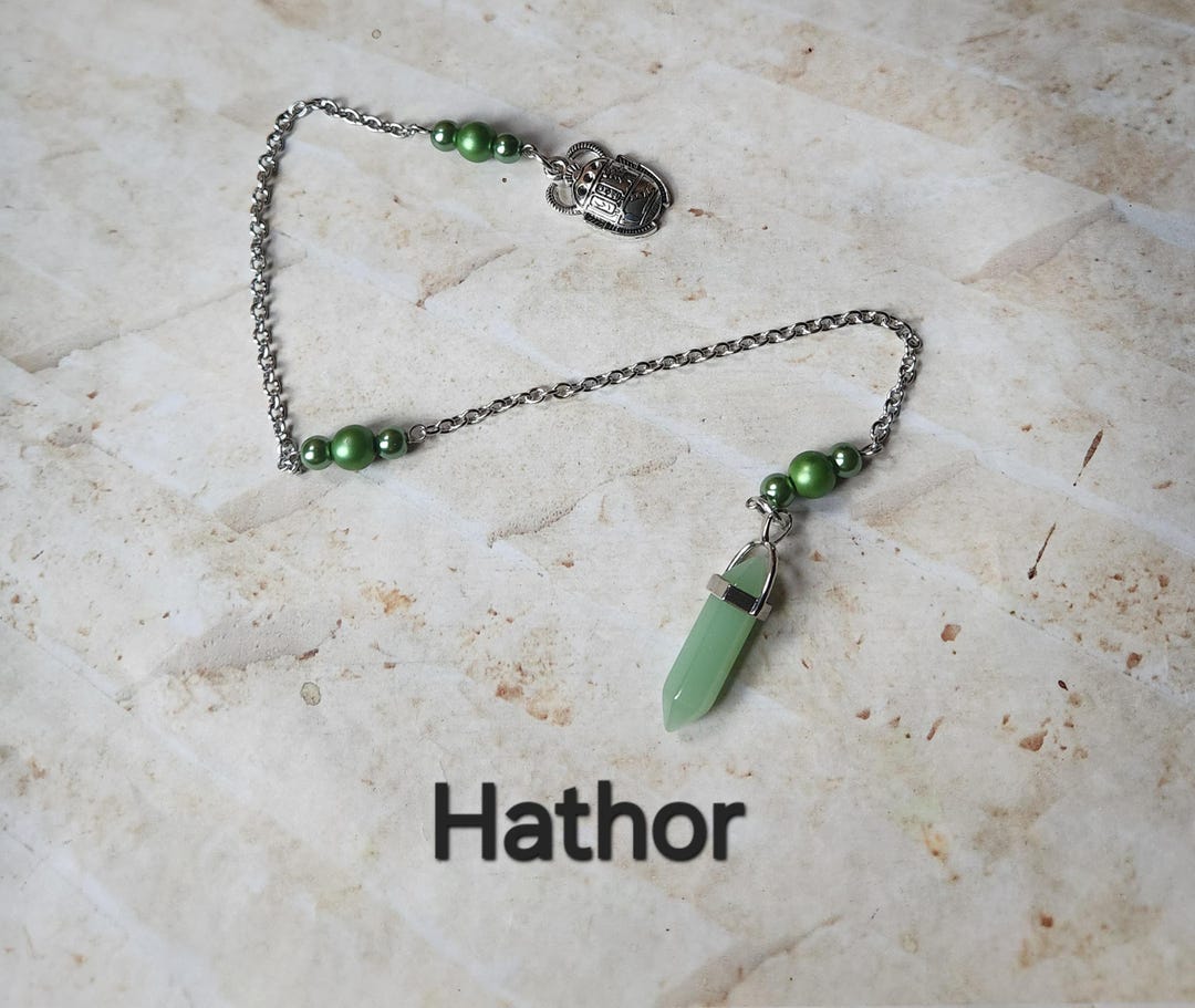 Hathor Pendulum, Goddess Pendulum, Divination, Dowsing Pendulum, Beaded ...