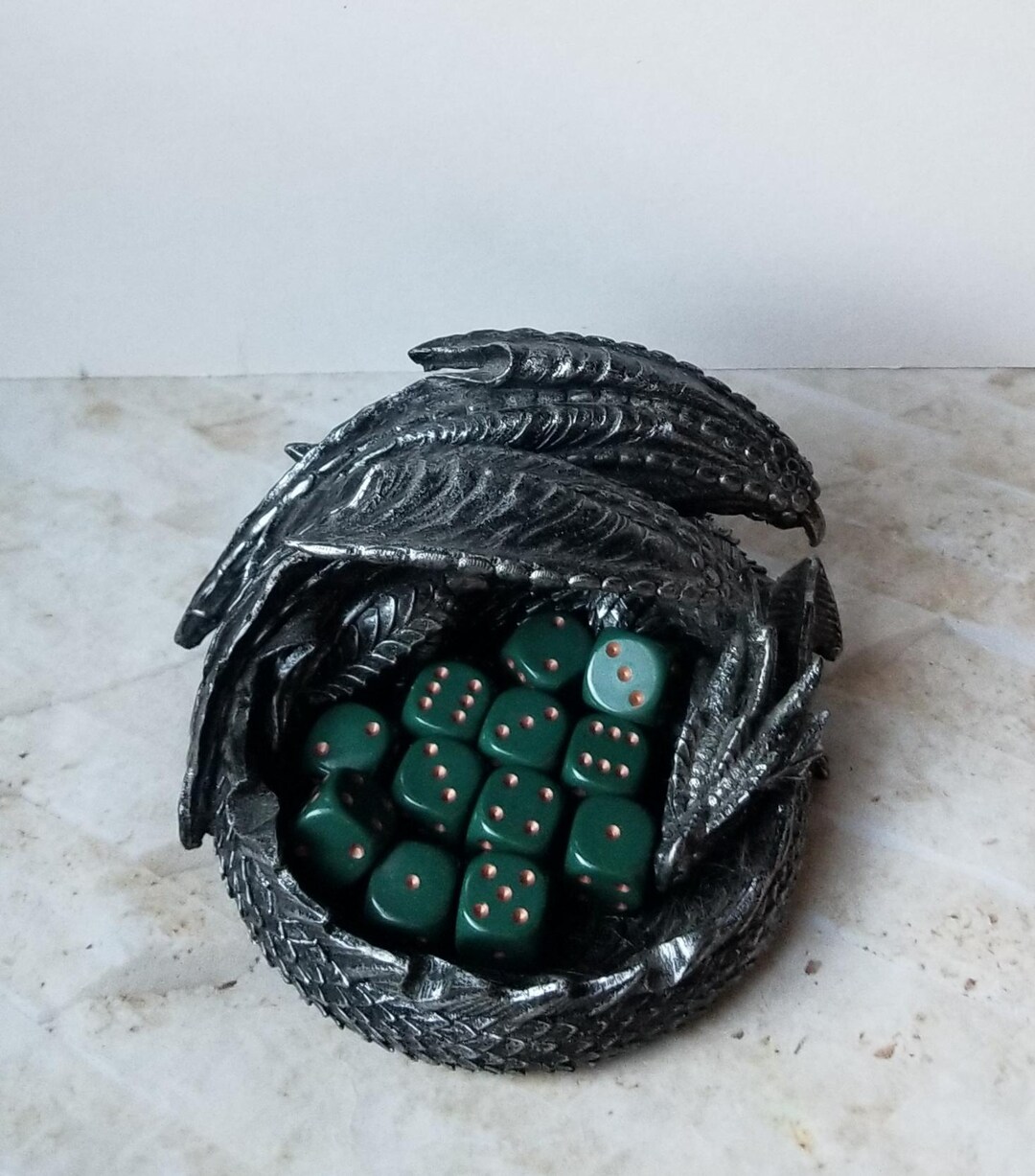 Single Chessex Dusty Green and Copper D6 Die, Extra 16mm D6 Dnd Dice ...