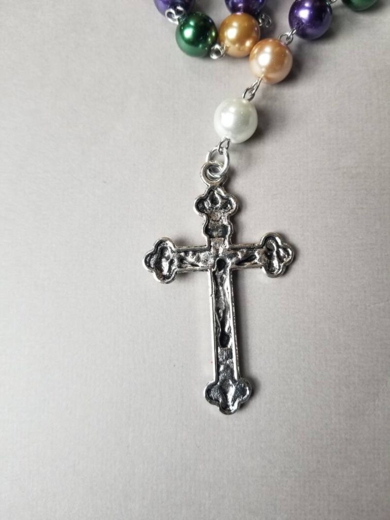 Lutheran Mardi Gras Lutheran Prayer Beads, Lutheran, Stainless Steel ...