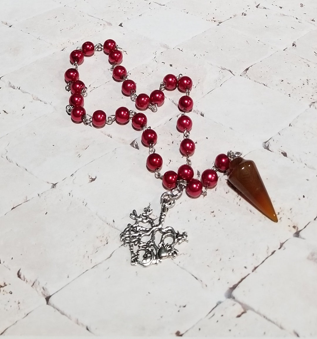 Cimaruta Pendulum, Italian Witches Amulet, Streagheria Amulet, Folk ...