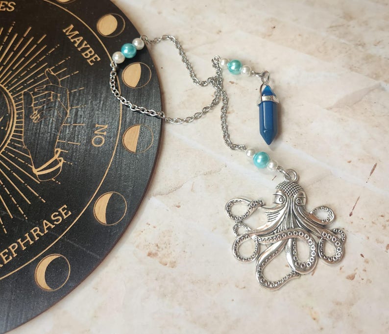 Poseidon Pendulum, God Pendulums, Divination, Dowsing Pendulum, Beaded ...