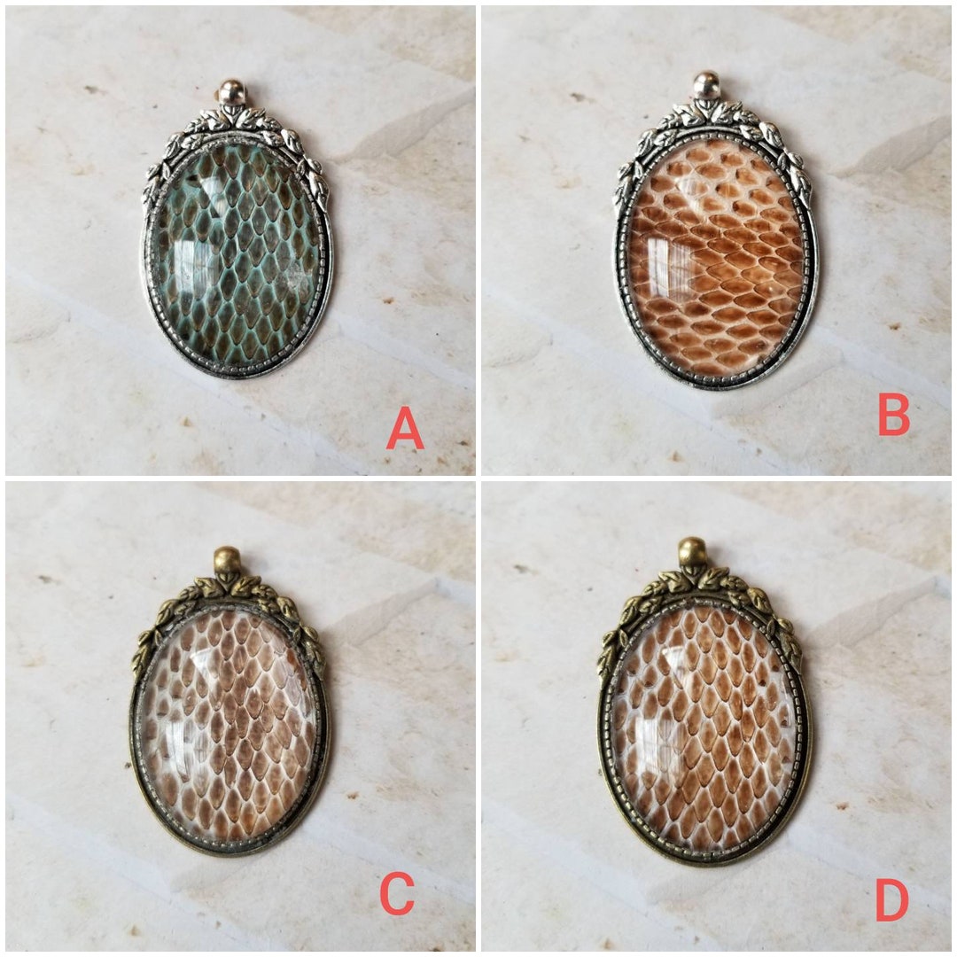 Snake Shed Jewelry, Snake Shed Pendant, Snakeskin Necklace, Cruelty ...