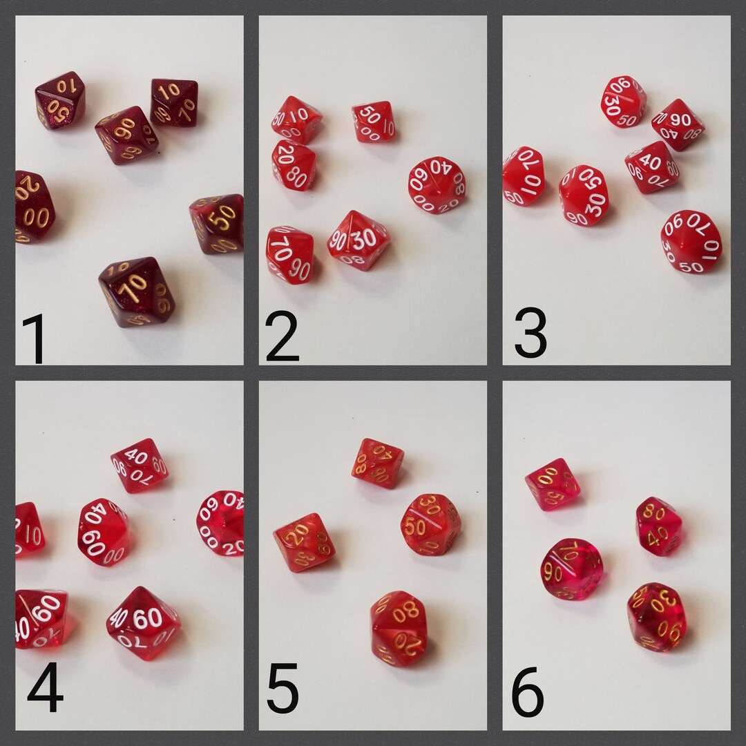 ONE Individual D10% Dnd Die, Polyhedral Gaming Dice, Dnd Dice, RPG Dice ...