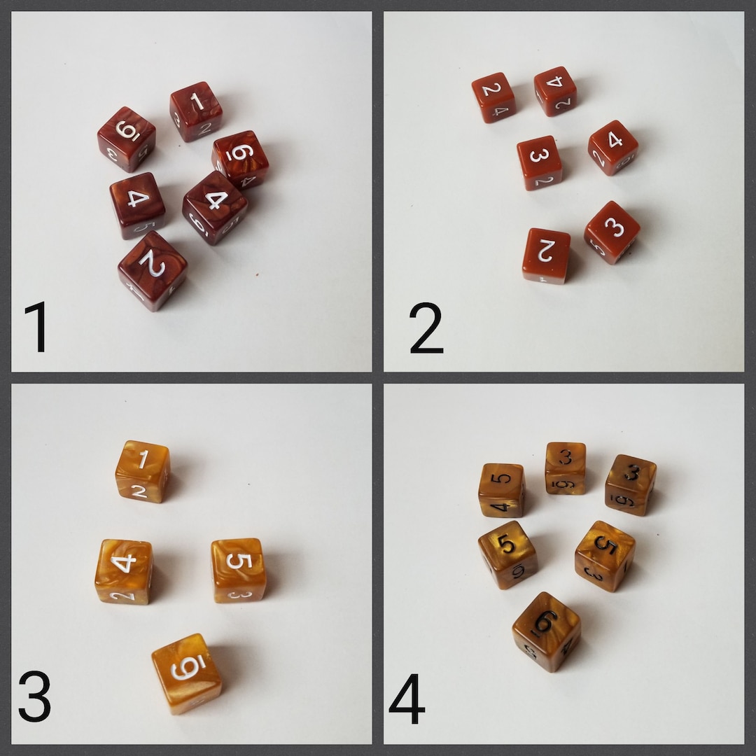 INDIVIDUAL 16mm D6 Dnd Dice, Polyhedral Gaming Dice, Dnd Dice, RPG Dice ...