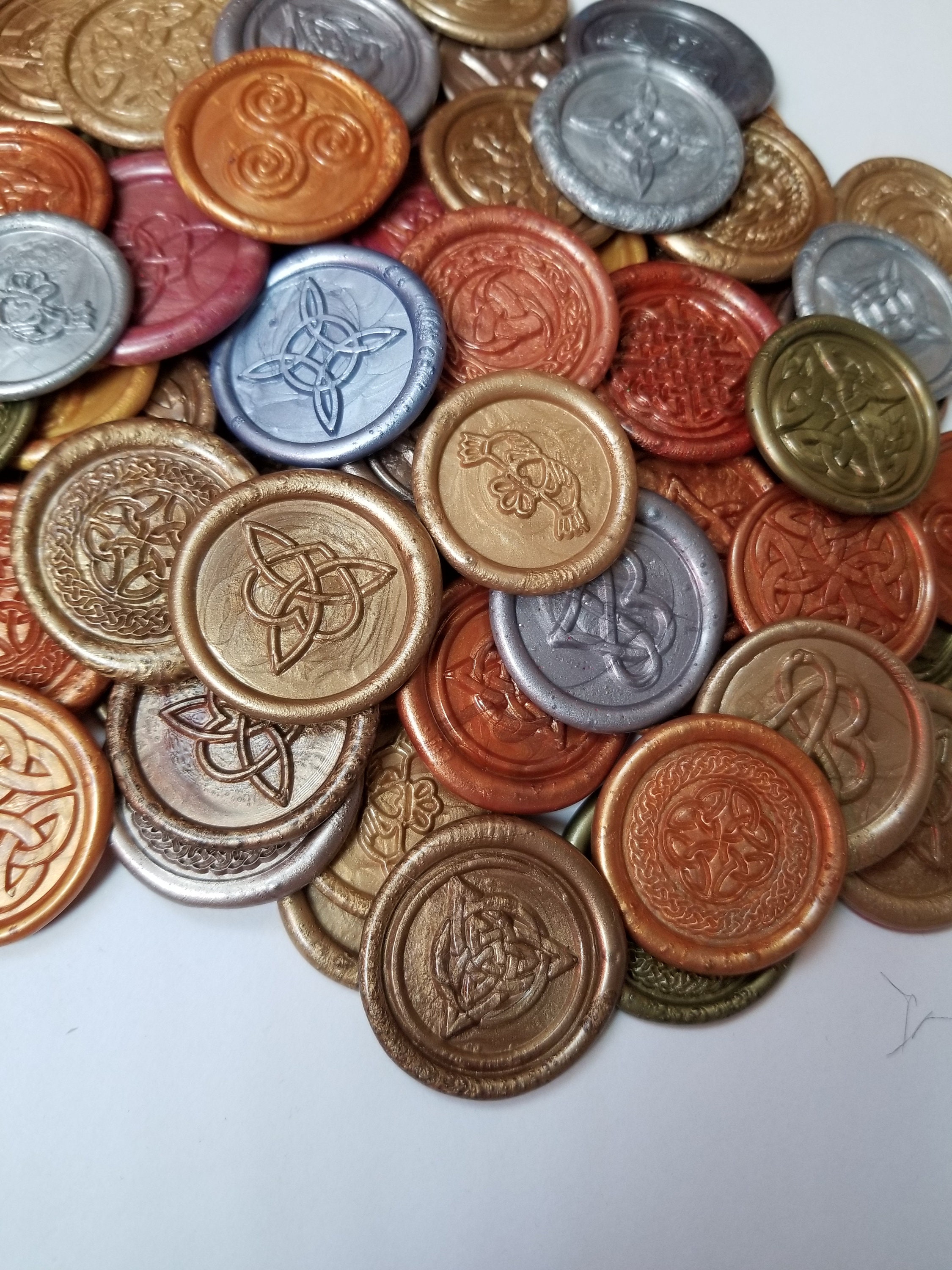 Wax Seal DND Coins, Norse and Celtic Wax Seals, Dnd Coins, Dnd Counters ...