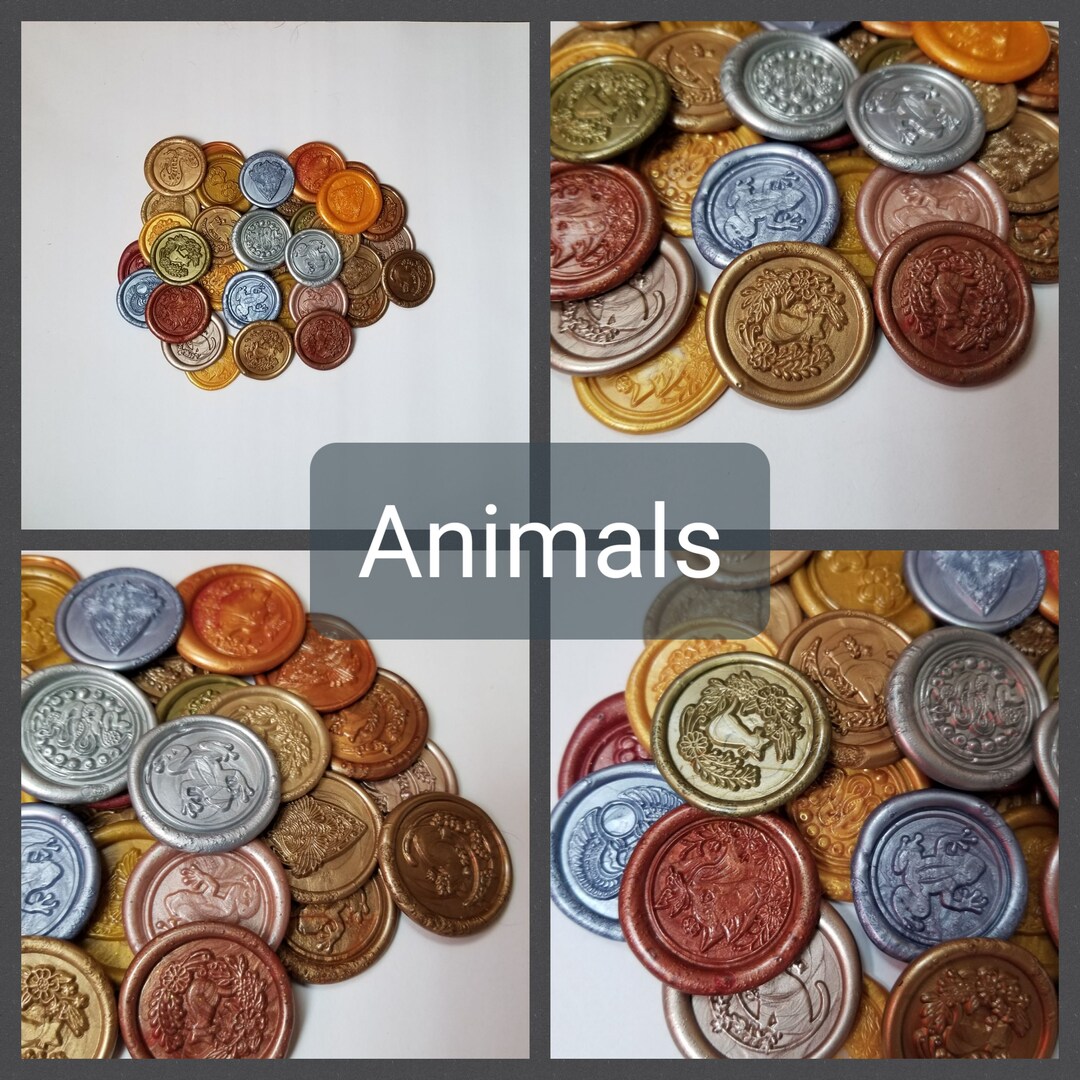 Wax Seal DND Coins, Animal Wax Seals, Dnd Coins, Dnd Counters, Dnd ...