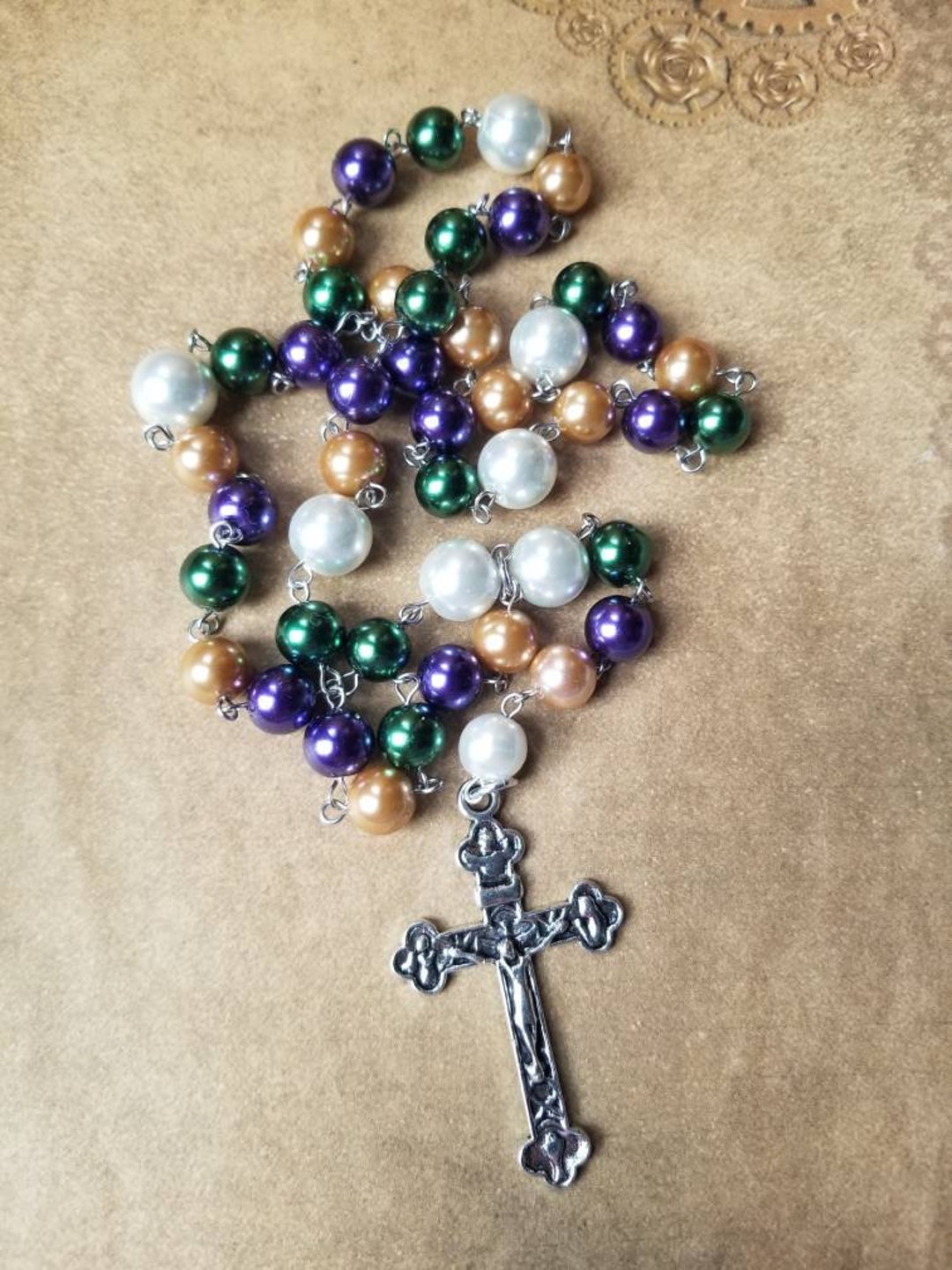 Lutheran Mardi Gras Lutheran Prayer Beads, Lutheran, Stainless Steel ...