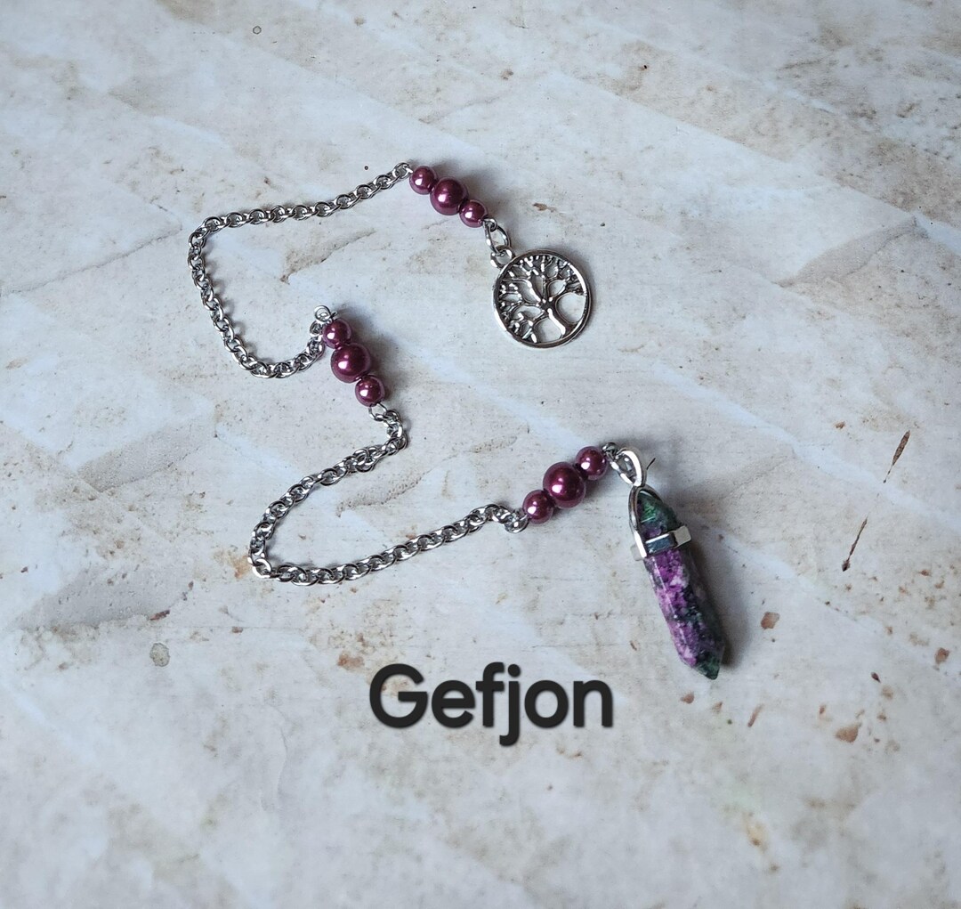 Gefjon Pendulum, Norse Deity Pendulum, Dowsing Pendulum, Beaded ...