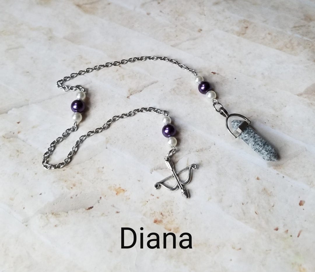 Diana Pendulum, Goddess Pendulum, Divination, Dowsing Pendulum, Beaded ...