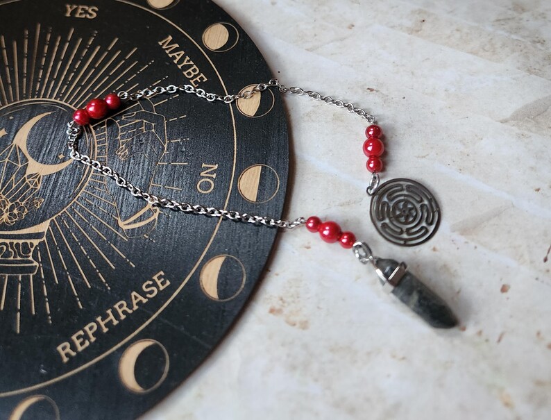 Hecate Pendulum, Goddess Pendulum, Divination, Dowsing Pendulum, Beaded ...