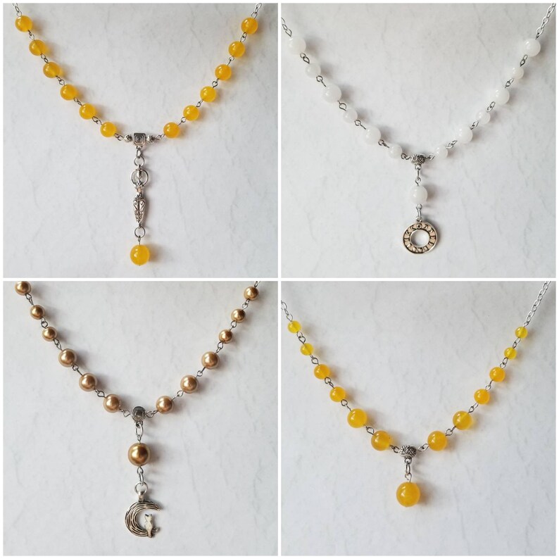 13 Moons Necklace, 13 Moons Jewelry, Moon Phase Necklace, Pagan Moon ...