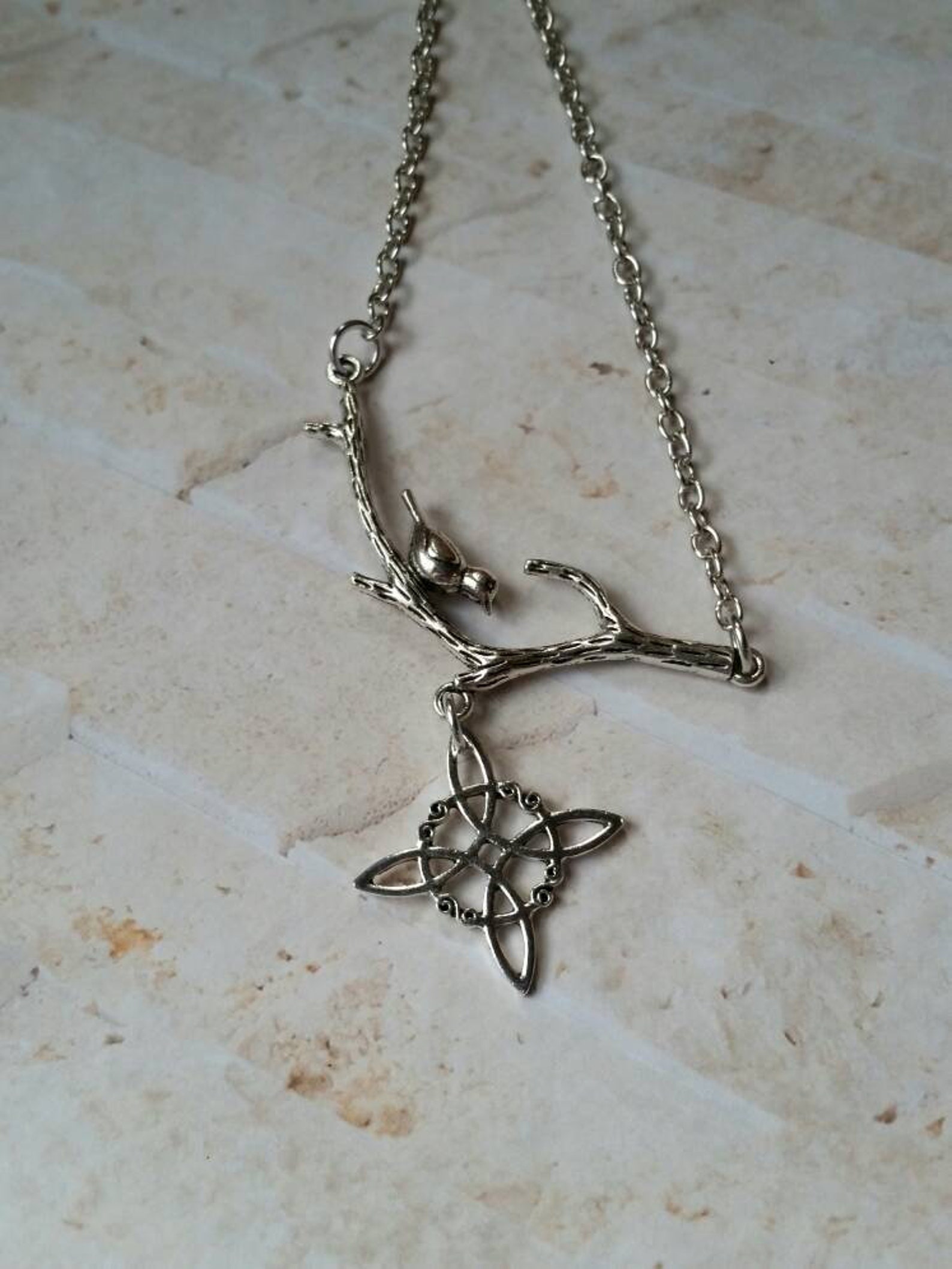 Witches knot necklace Witch jewelry tree branch connector | Etsy