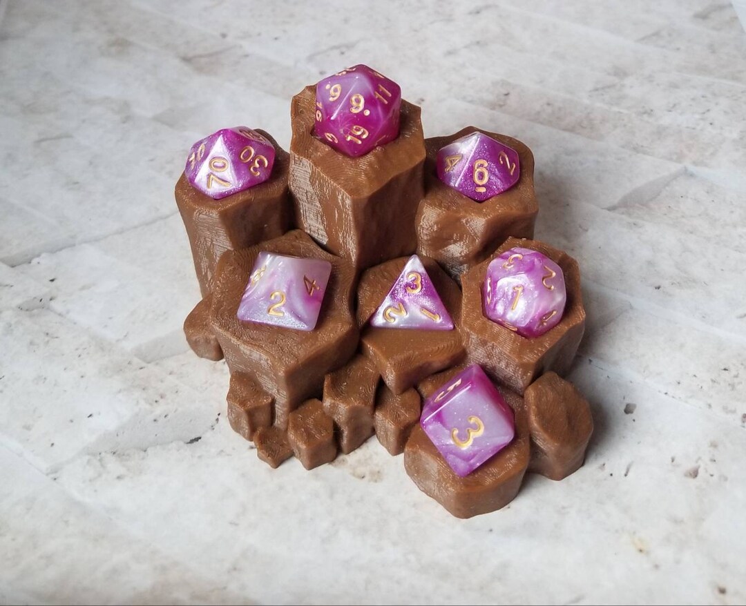 Glitzernde Perle mauve und klar 16mm dnd Würfel,Spiel Würfel, DnD ...